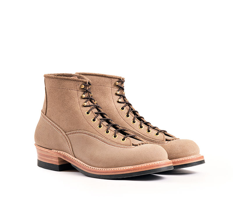 DONKEY PUNCHER BOOTS / HORWEEN LEATHER CXL NATURAL ROUGHOUT – John ...