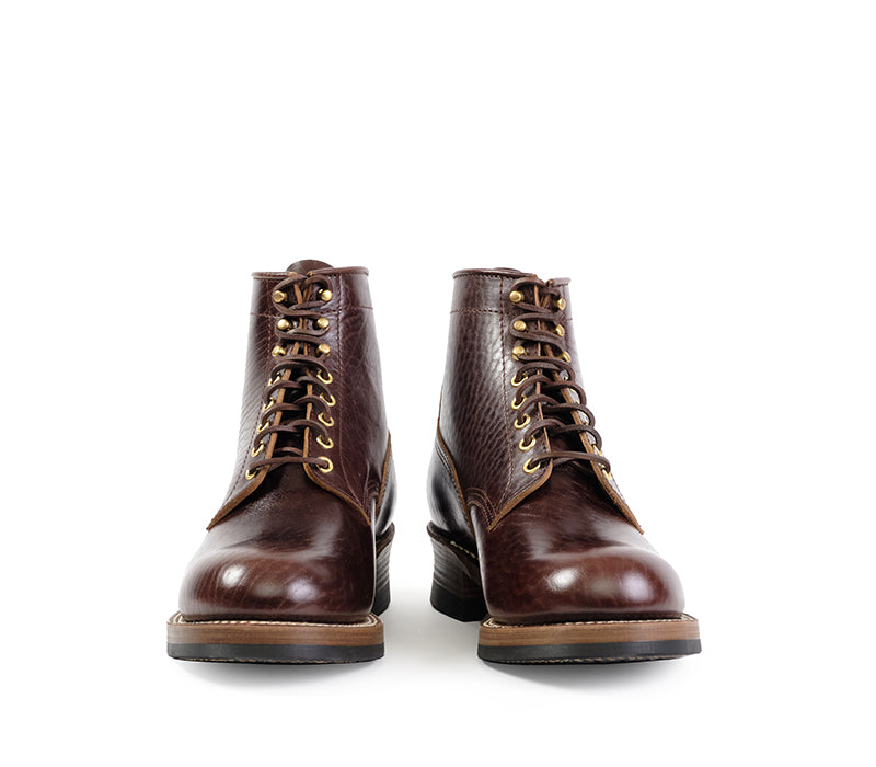 STEEL GANG BOOTS / SHINKI HIKAKU HORSEBUTT DARK BROWN – John Lofgren ...